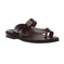 Tal | Brown Leather Knot Sandal
